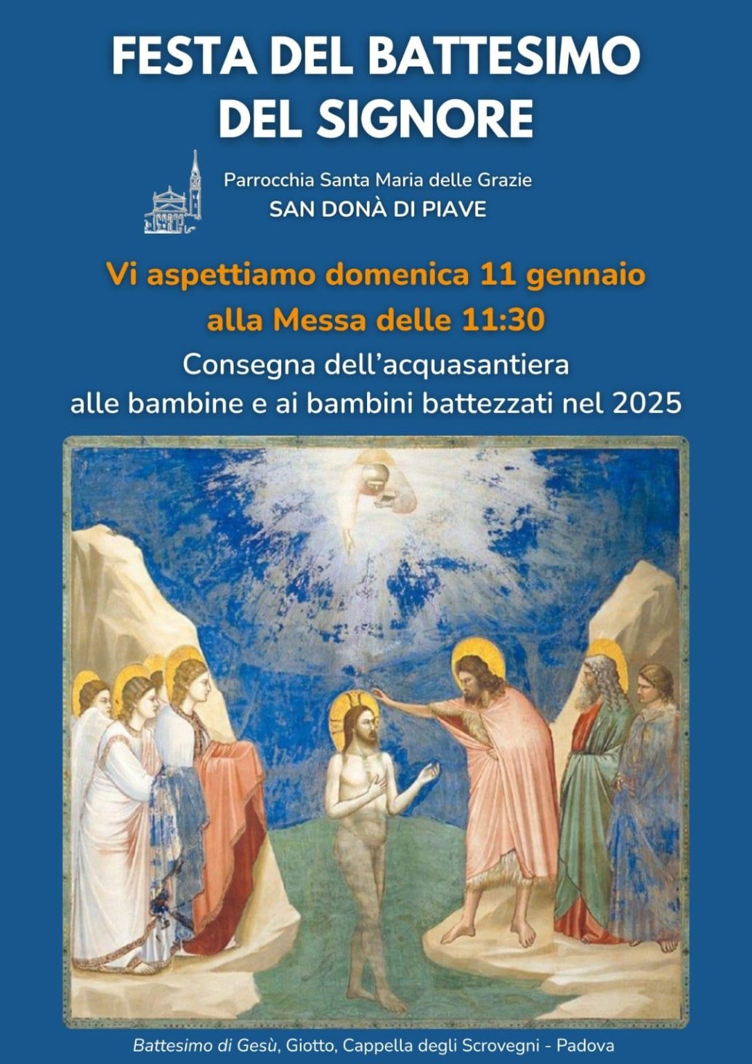 Consegna dell’acquasantiera ai battezzati nel 2025 – Duomo di San Donà